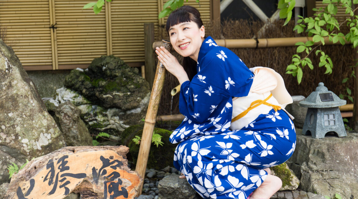 水琴窟の響き - 湯西川温泉 本家伴久